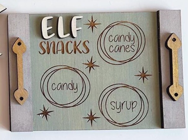 Christmas Elf Tiered Tray Decor Bundle DIY -wood Blanks to Paint and ...