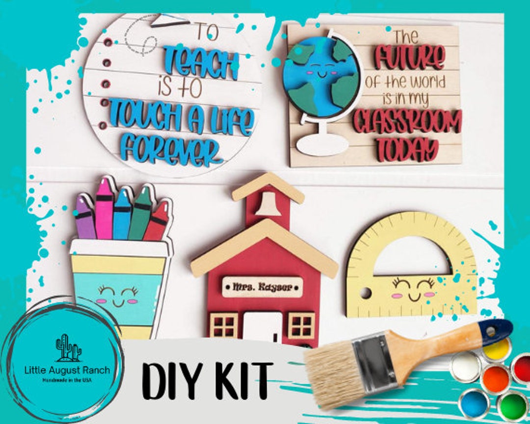 Teacher Tiered Tray Decor Bundle DIY - Back to School, Classroom Tier ...