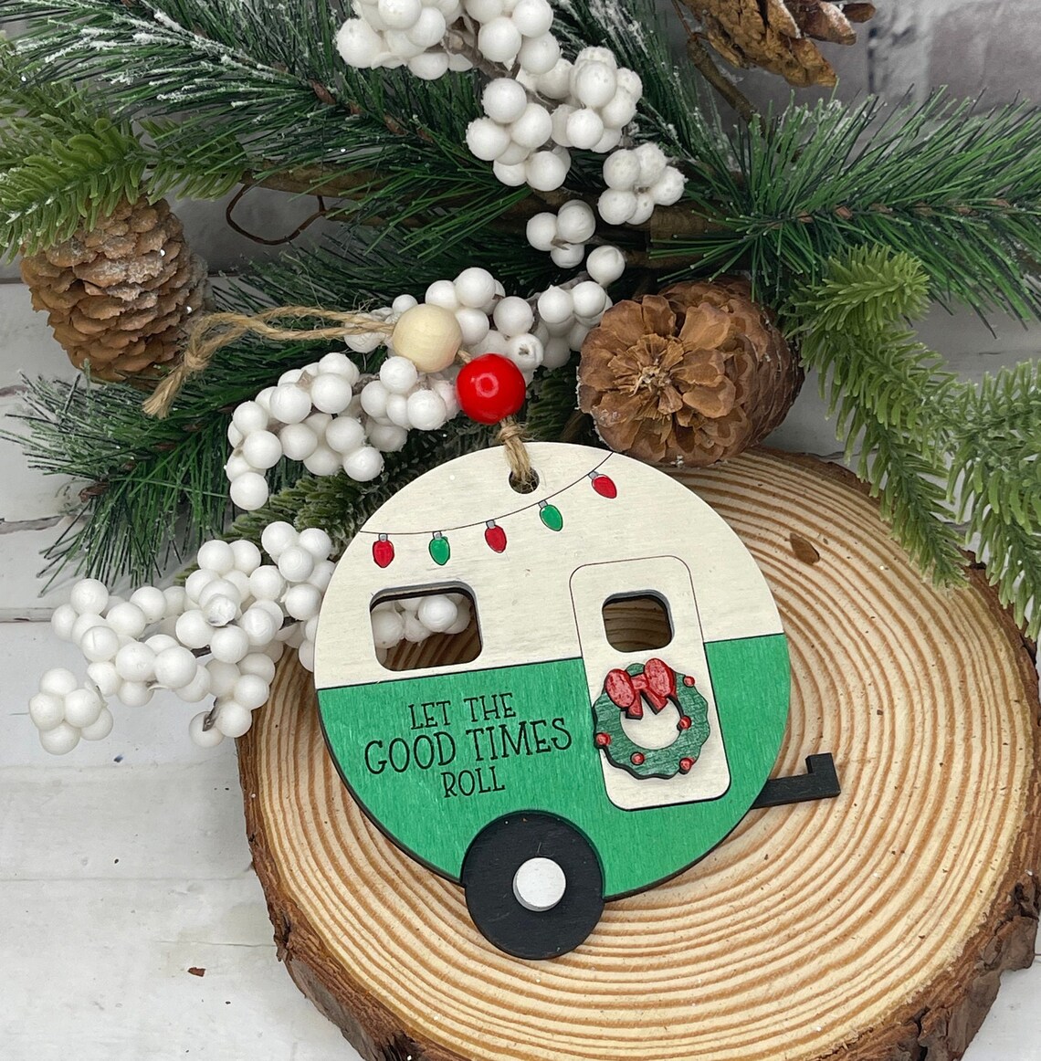 Camper Christmas Ornament Hand Painted Christmas Ornament - Etsy