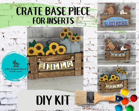 Crate Base for Inserts DIY Interchangeable Market - Etsy