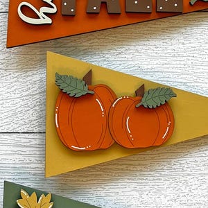 Fall Pennant Sign Fall Add-on - Wood Blanks to Paint and Craft - Etsy