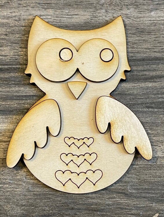 DIY Owl Tiered Tray - Animal Tier Tray Bundle - Owl Decor - Owl Wood ...