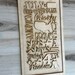 July Word Collage DIY Wood Kit - Etsy