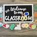 DIY Classroom Sign With Interchangeable Seasonal Pieces - Teacher Door ...