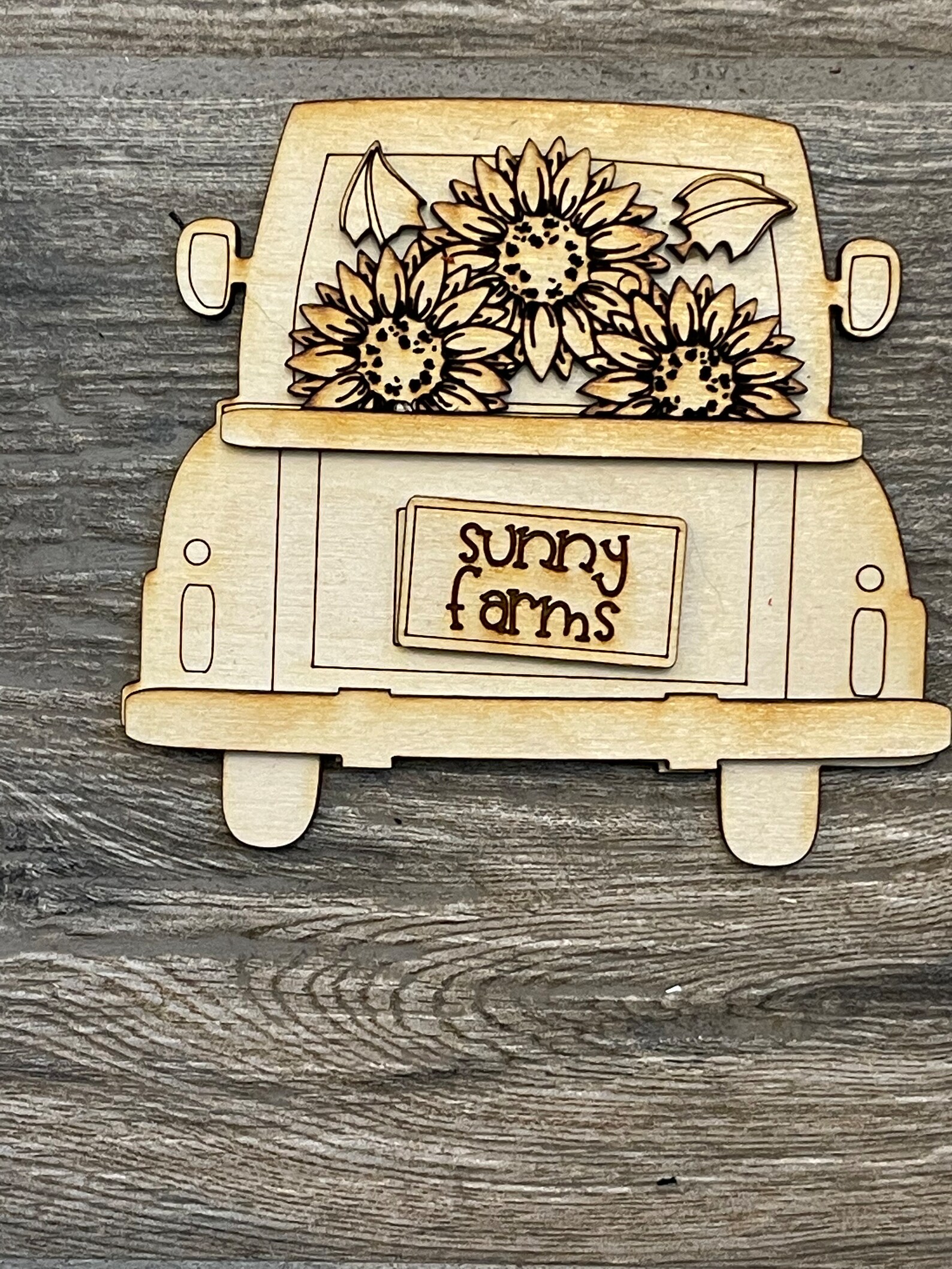 Sunflower Farms DIY Tiered Tray Bundle -sunflower Gnome Tiered Tray Kit ...