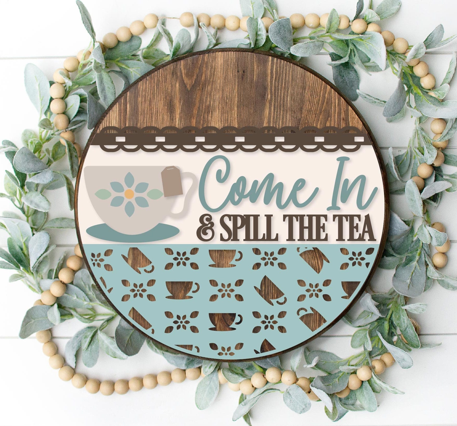 Spill the Teadoor Hanger DIY Kit - Spring Paint Kit Wall Hanging ...