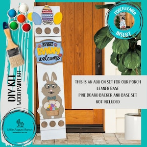 Easter Bunny Add on Kit for Porch Leaner Toppers DIY Kit - Wood Blanks ...