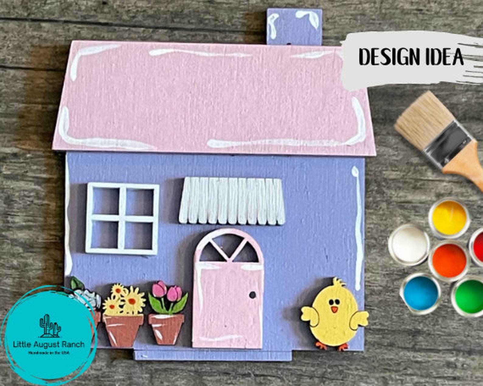 DIY Easter Standing Houses - Peter Cottontail Village - Easter Wood ...