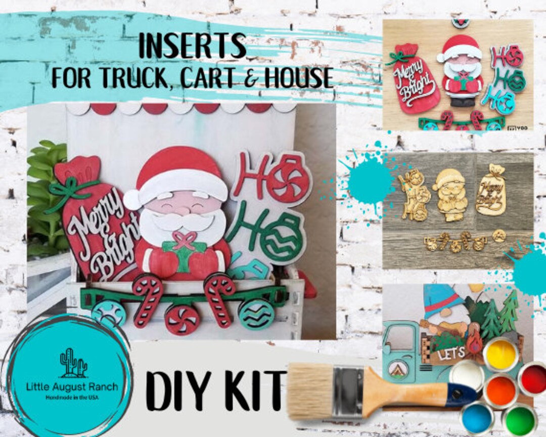 Santa Insert DIY - Christmas Inserts for Interchangeable Inserts ...