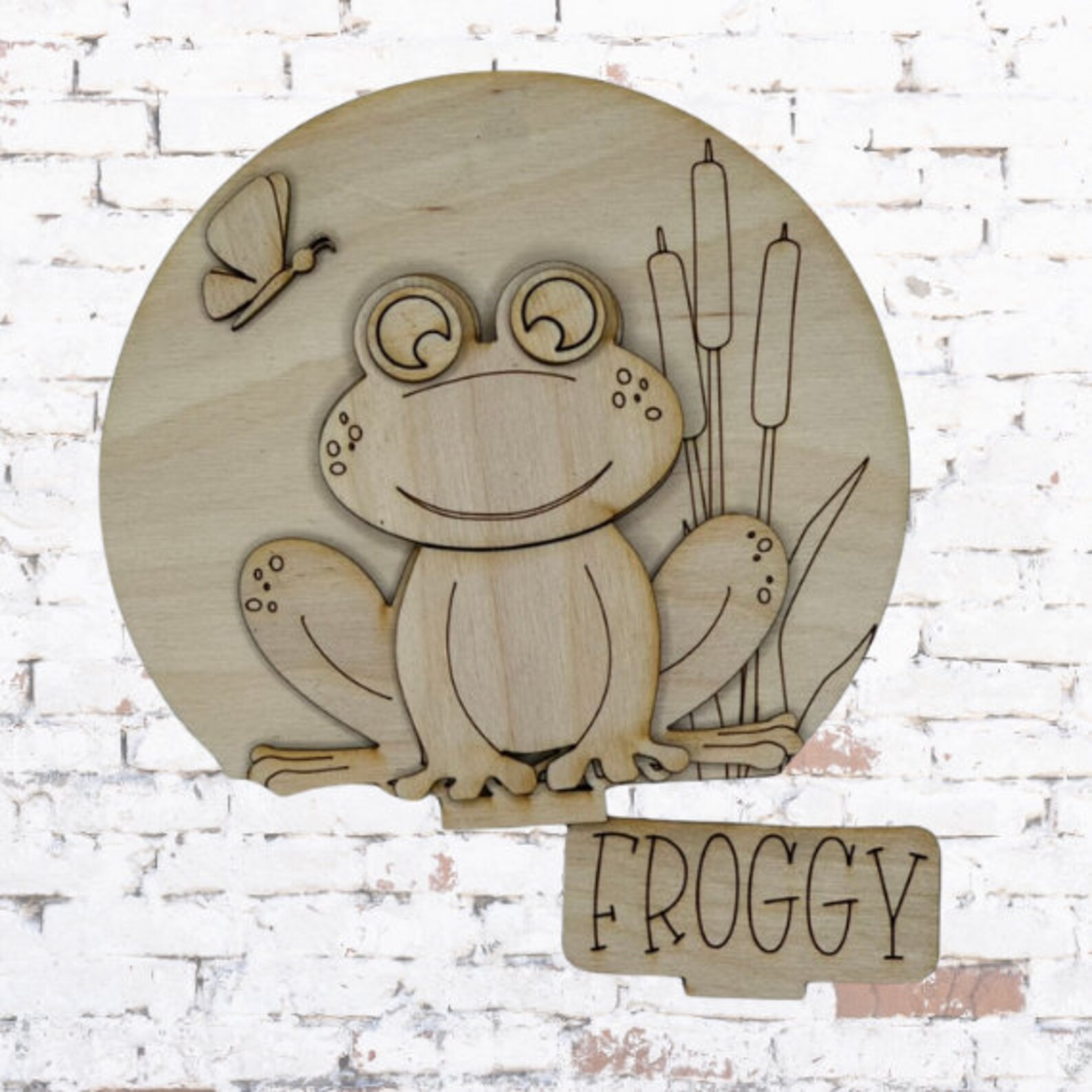 Frog Insert for Snow Globe DIY Interchangeable Decor Inserts - Wood ...