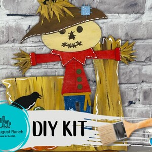 Scarecrow DIY Wood Kit- Fall Decor - Scarecrow Tiered Tray Decor ...