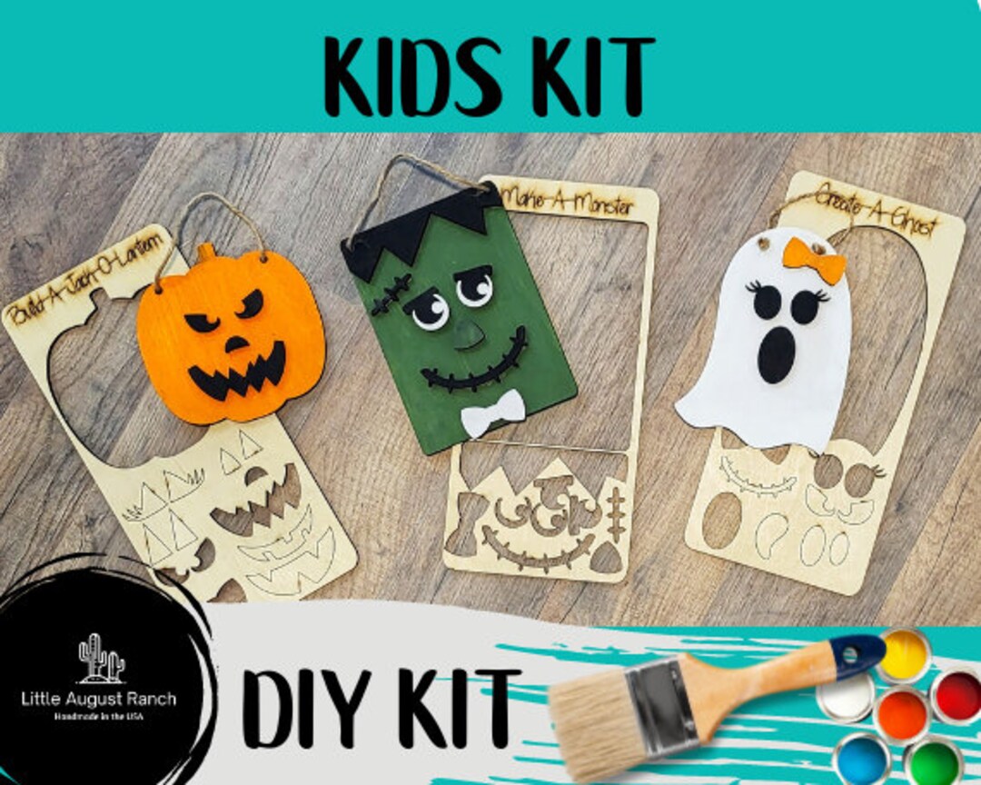 Halloween Kids Pop Out Wood DIY - October 31 -trick or Treat Gift Bag ...