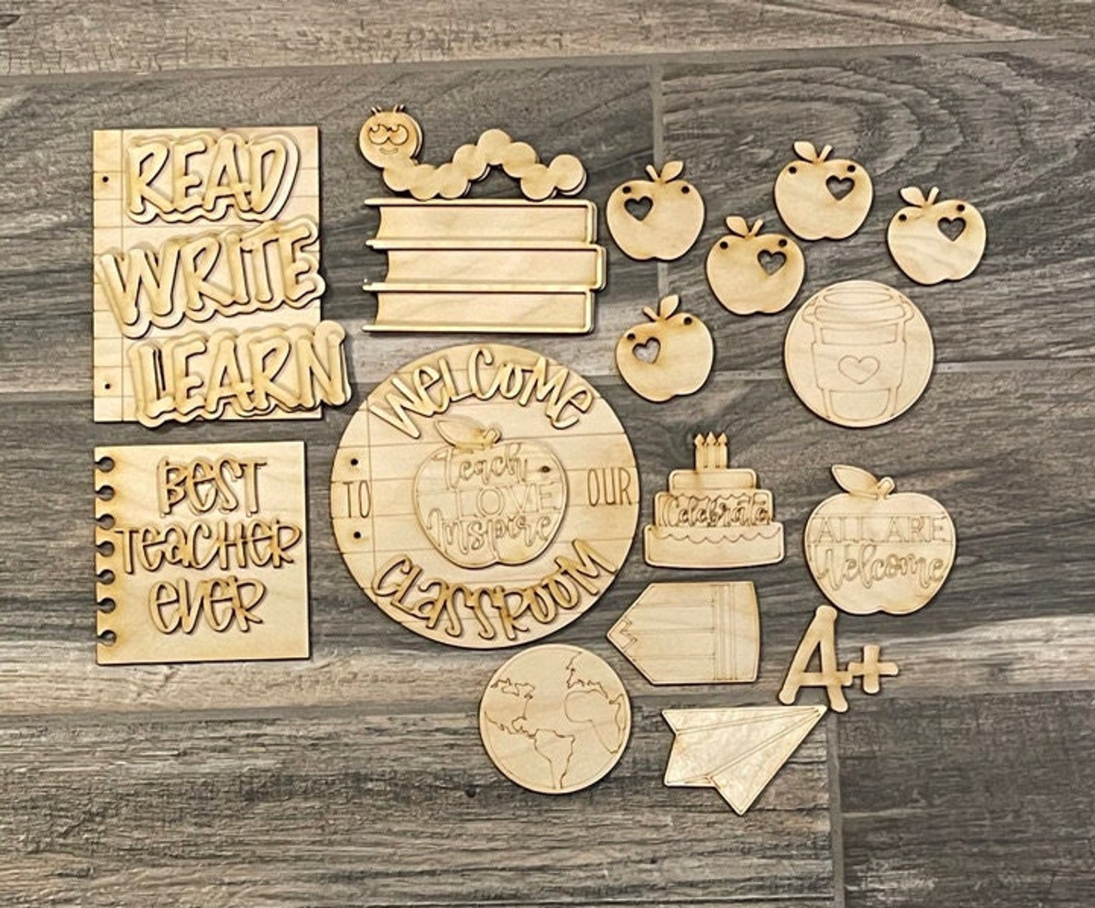 Classroom DIY Tiered Tray - Teacher Tier Tray Bundle -welcome to Our ...