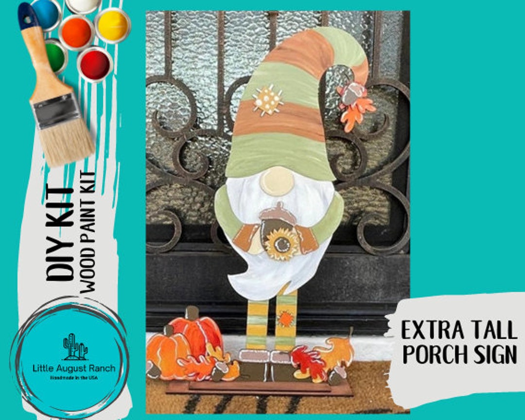 Fall Gnome Porch Sign - Fall Porch Decor - Etsy
