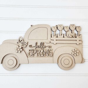 Hello Spring Sign - DIY Wood Blanks for Painting and Crafting 10.5" and ...