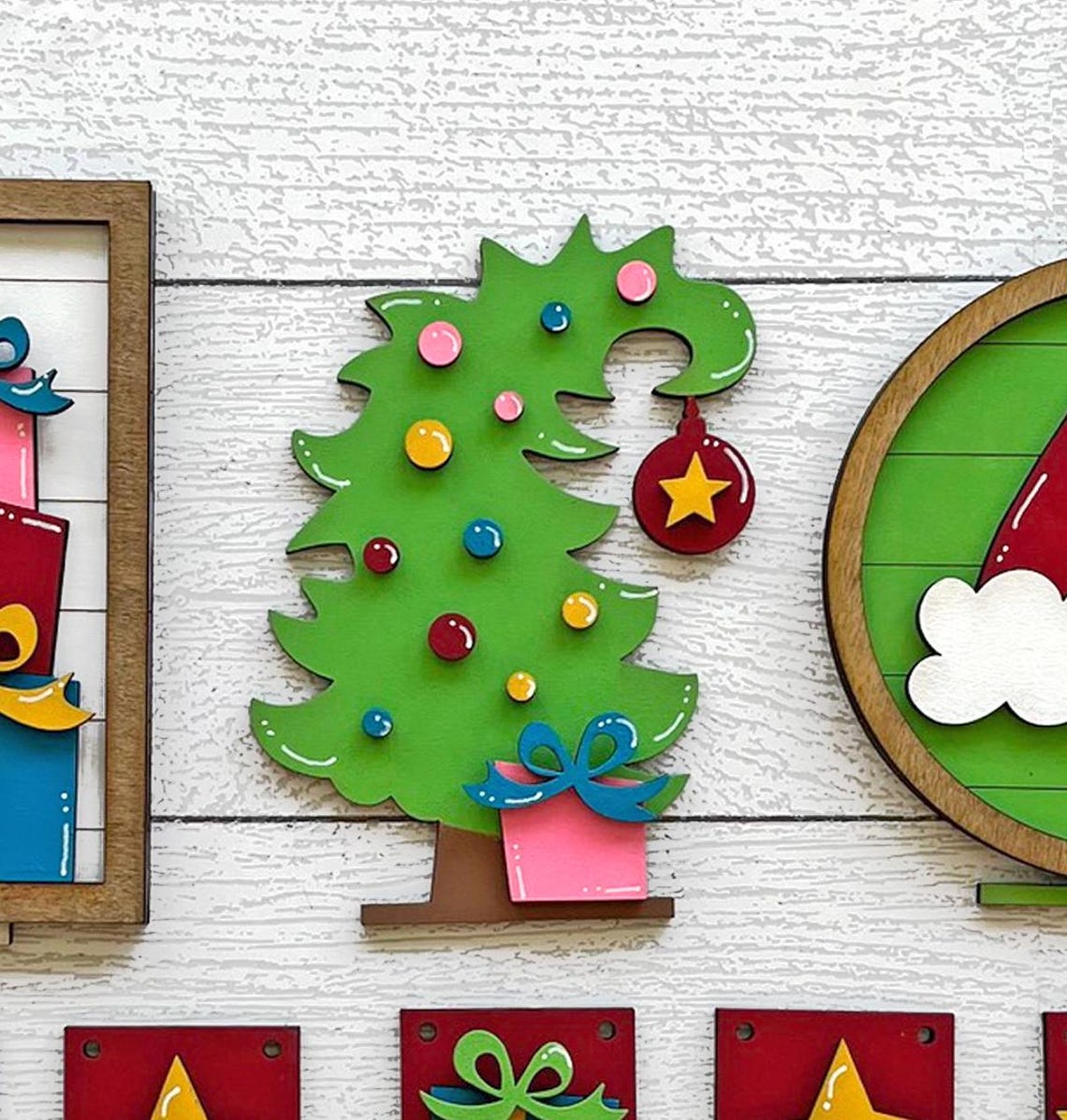 Whimsical Christmas Tree Insert for Our Bench Interchangeable Shelf ...
