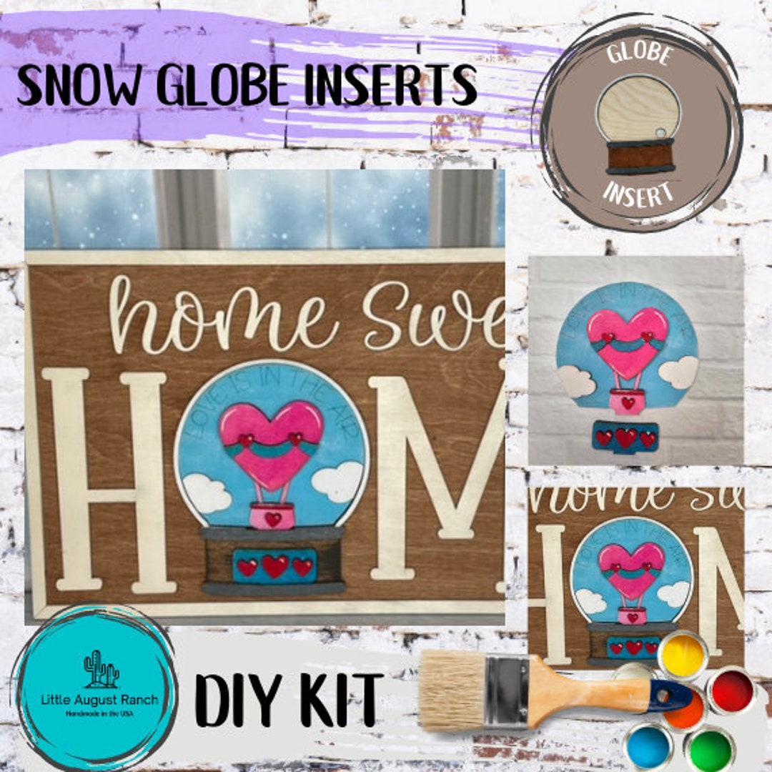 Love is in the Air Booth Insert for Snow Globe DIY Interchangeable ...