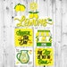 Lemon Inserts for House Frames Interchangeable 7 Piece Wood Squares ...
