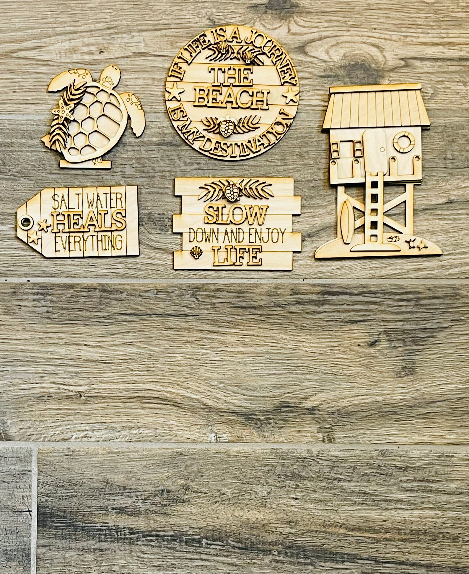 Sea Turtle Tiered Tray Turtle Themed Tiered Tray Beach - Etsy