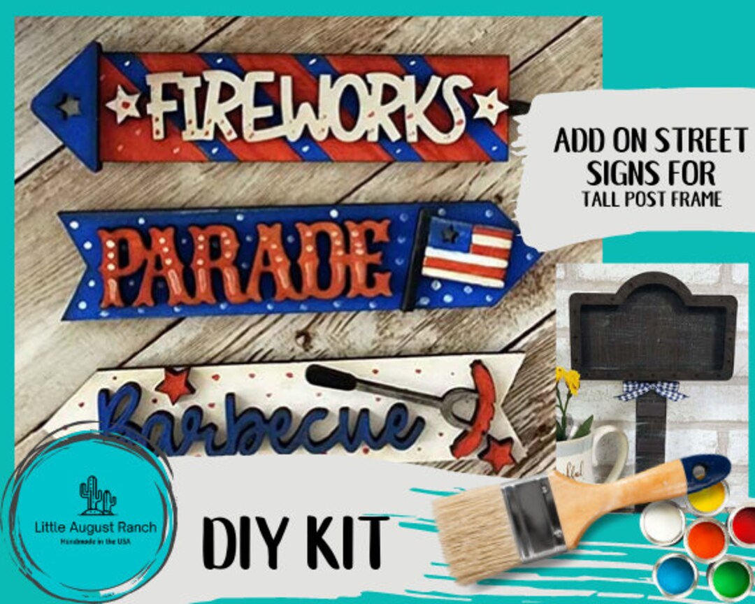 DIY America Interchangeable Sign - Add on Street Signs - Wood Kit - Etsy
