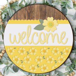 Buttercup Welcome Door Hanger DIY Kit - Paint Kit Wall Hanging - Paint ...