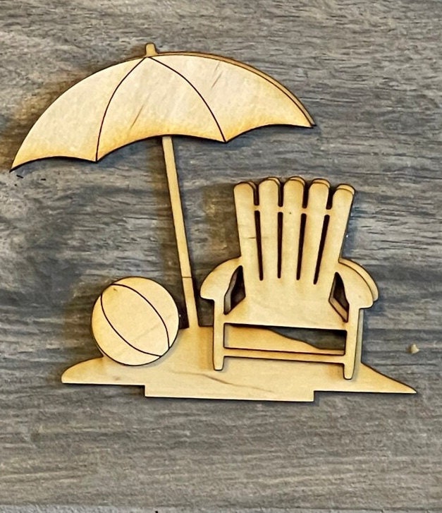 DIY Beach Standing Pieces - Beach Village - Beach Wood Blank Kit - Wood ...