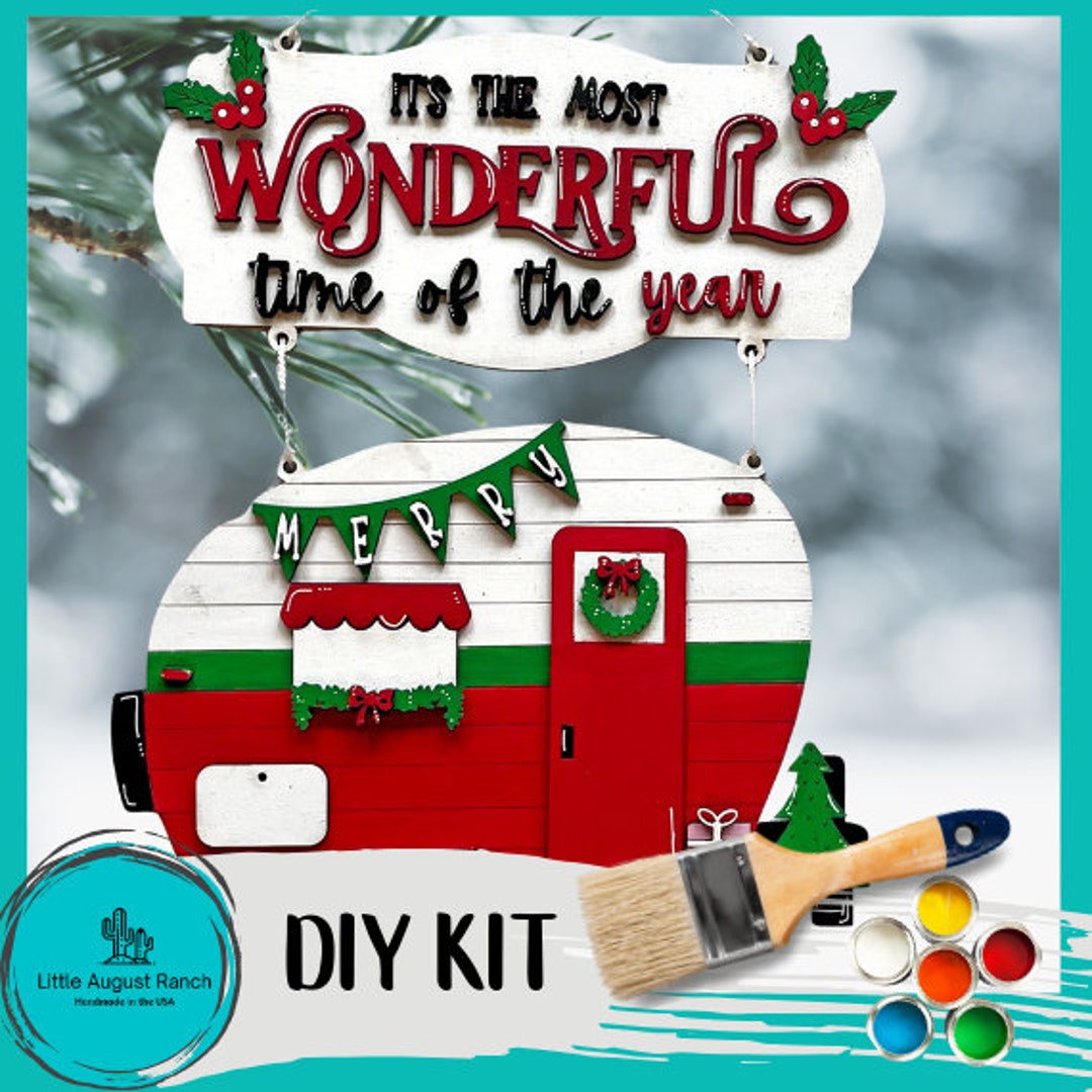 Christmas Camper Hanger - DIY Wood Blanks for Painting and Crafting - Etsy