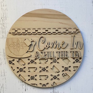 Spill the Teadoor Hanger DIY Kit - Spring Paint Kit Wall Hanging ...