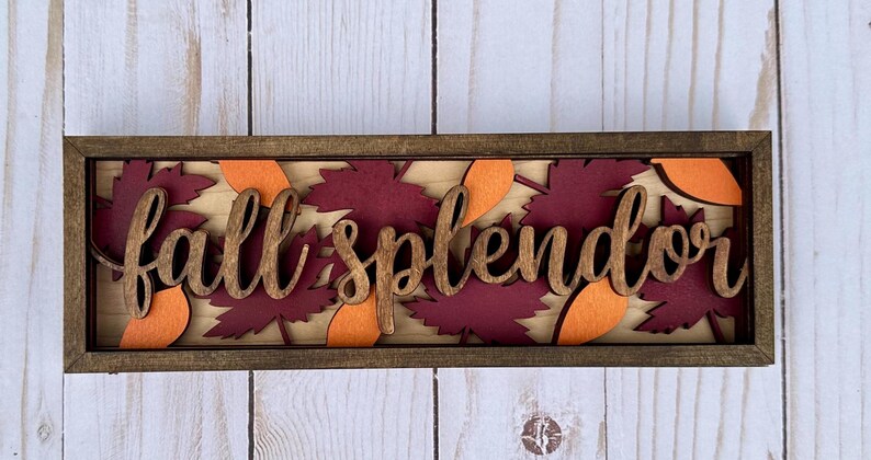 Fall Splendor Chunky Sign DIY Kit - Paint Kit Wall Hanging - Paint Kit ...