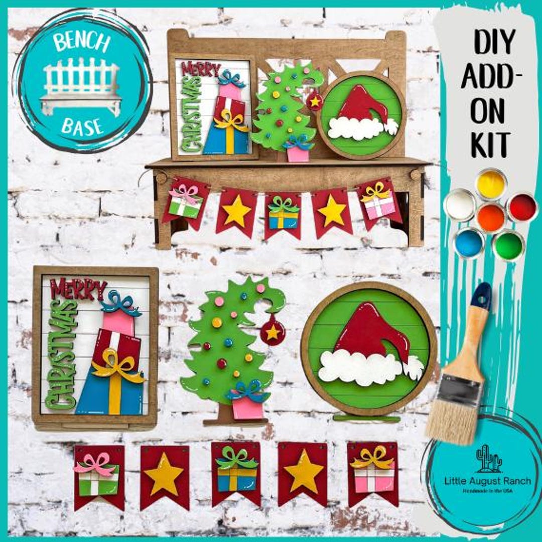 Whimsical Christmas Tree Insert for Our Bench Interchangeable Shelf ...