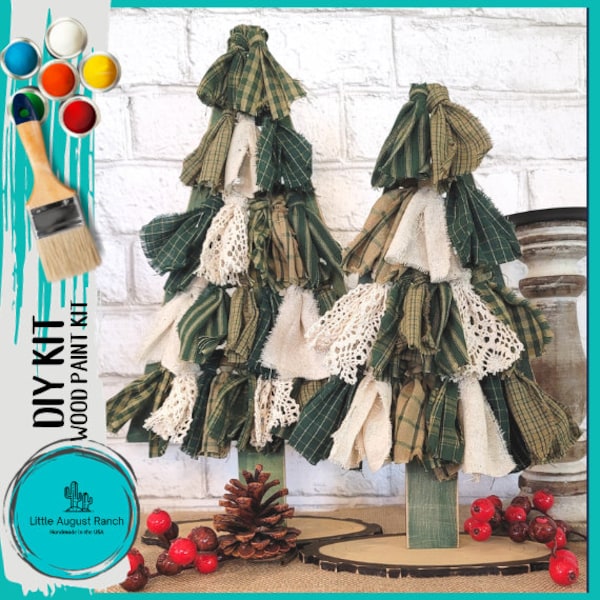 Rag Christmas Trees - Etsy