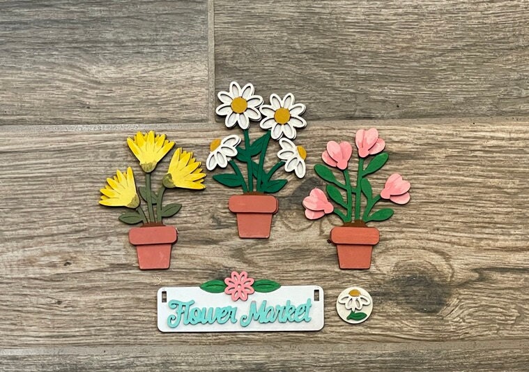 Flower Market Insert DIY inserts for Interchangeable Inserts - Etsy