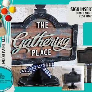 The Gathering Place Sign Insert - DIY Interchangeable Sign - Drop in ...