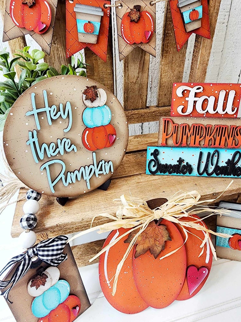 Hello Pumpkin Fall DIY Kit - Wood Blanks for Painting - Etsy