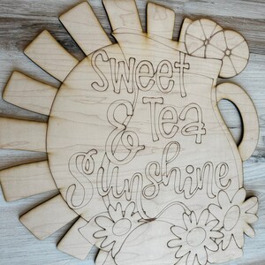 Sweet Tea and Sunshine Big Blank DIY Kit Wood Blank for Handmade Decor ...