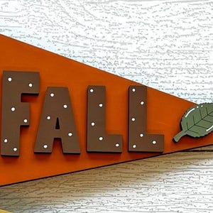 Fall Pennant Sign Fall Add-on - Wood Blanks to Paint and Craft - Etsy