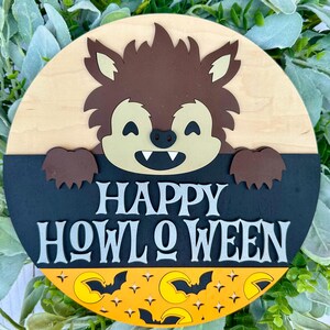 Werewolf Halloween Door Hanger DIY Kit - Paint Kit Wall Hanging - Paint ...