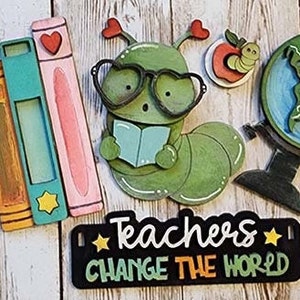 School Teacher DIY Wood Kit - Inserts for Interchangeable Pieces ...