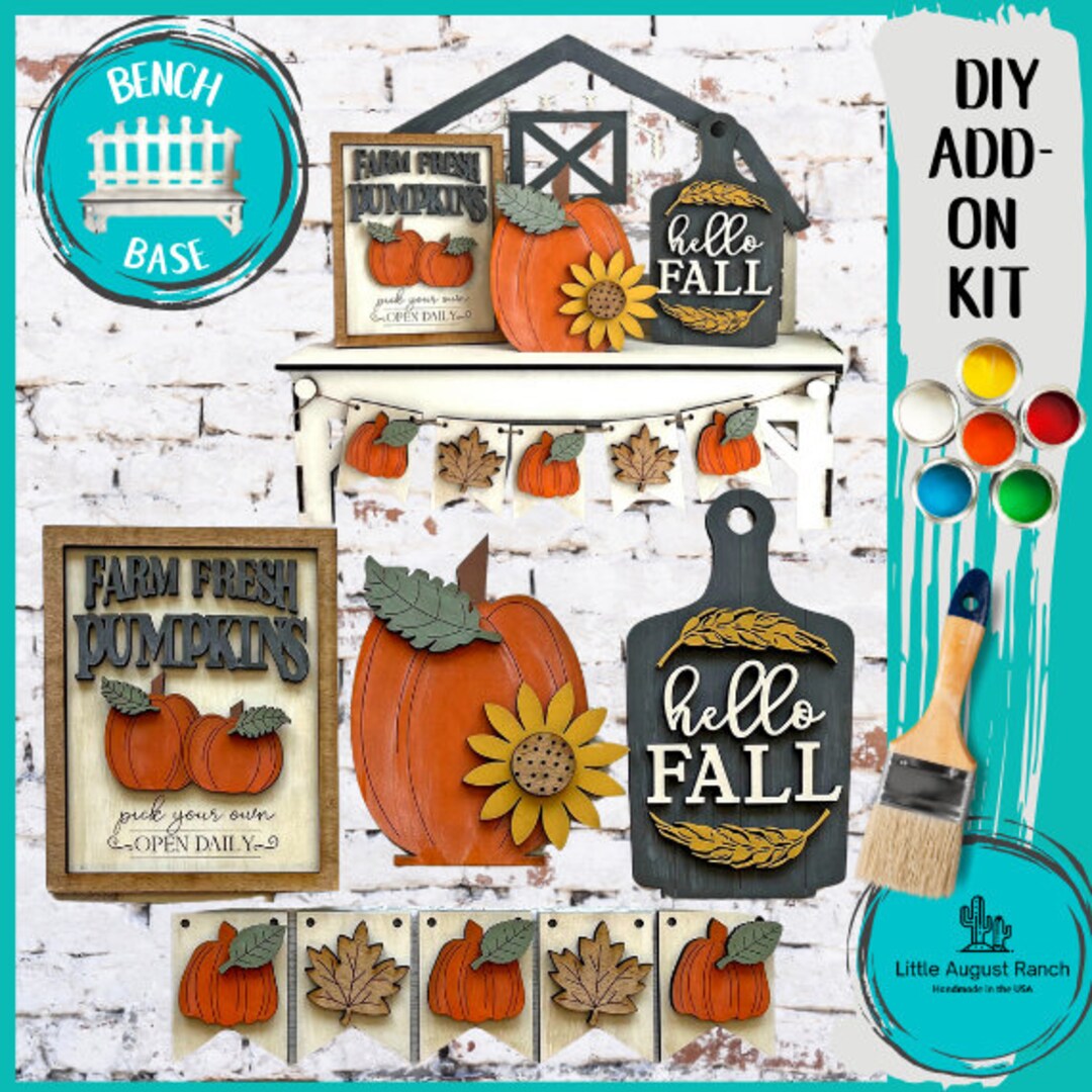 Fall Insert for Our Bench Interchangeable Shelf Pieces , Decor for ...