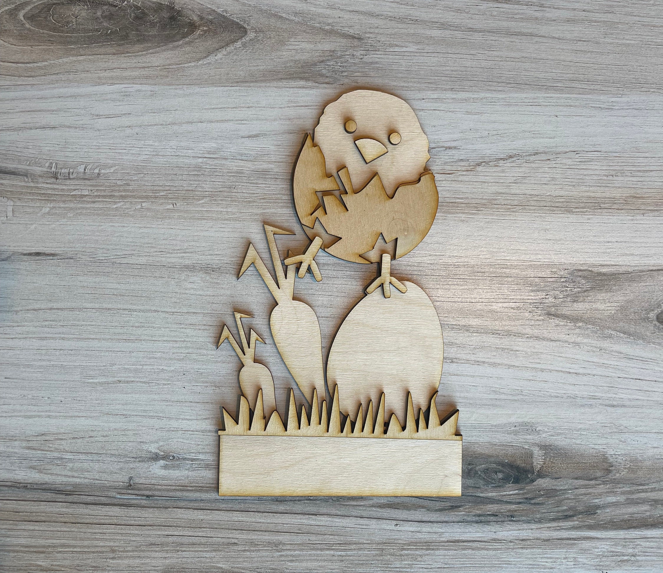 Easter Egg Chick Wagon Insert for Interchangeable Inserts - Etsy