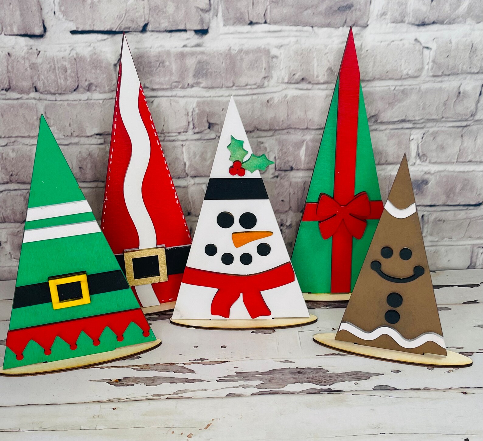 Christmas Tree Characters DIY Craft Kit Self Standing - Etsy