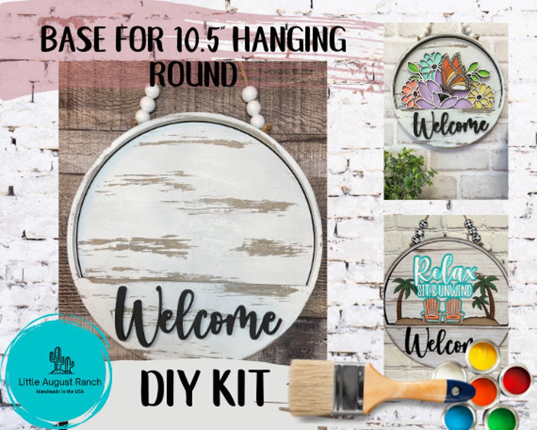 DIY Door Hanger Base - Base for Inserts for Interchangeable - Paint It ...