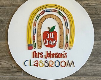 Classroom Decor Personalized Hanging Sign for Classroom | Etsy