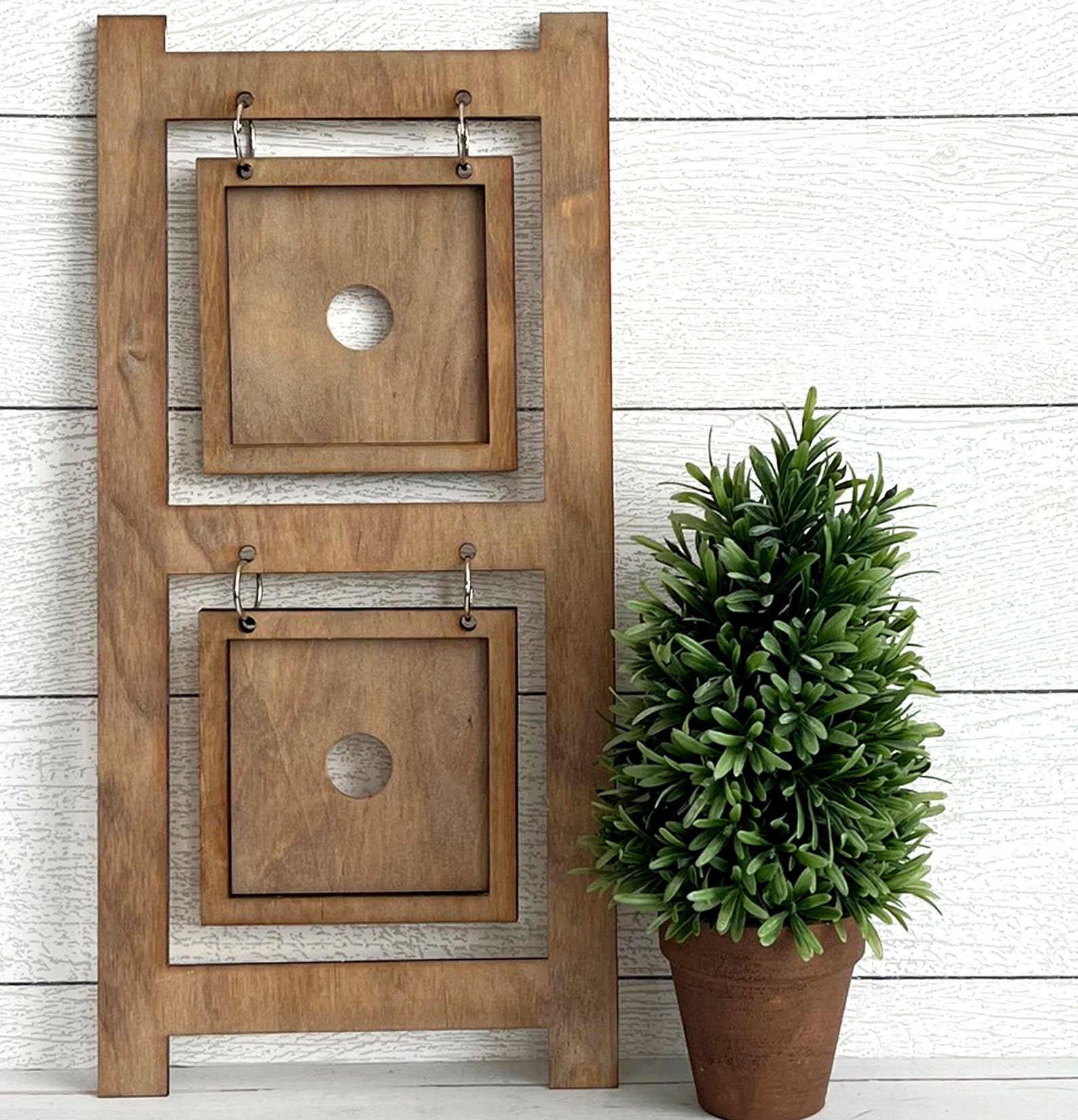 4.5" Hanging Square Ladder Interchangeable Frame Base for Inserts ...