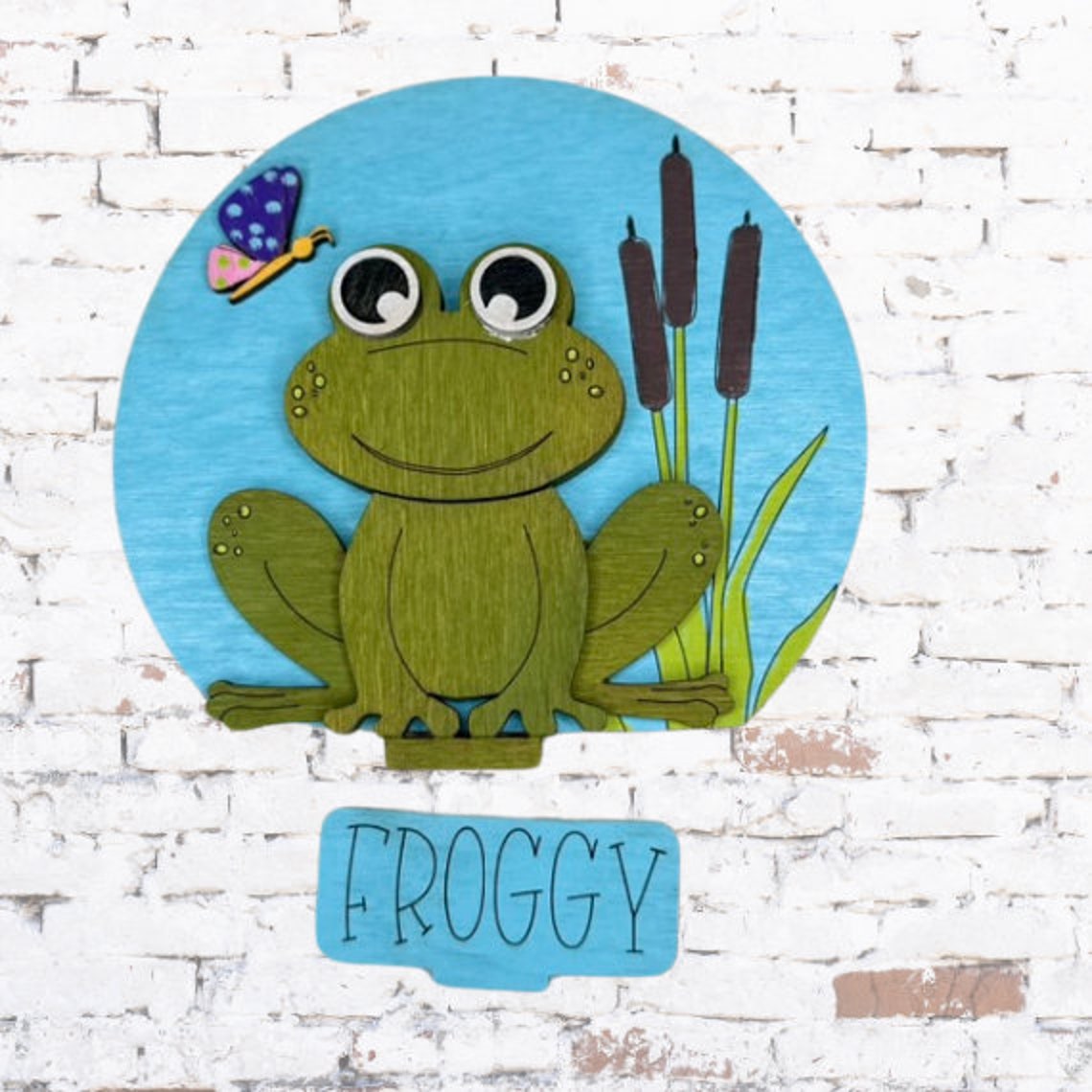 Frog Insert for Snow Globe DIY Interchangeable Decor Inserts - Wood ...