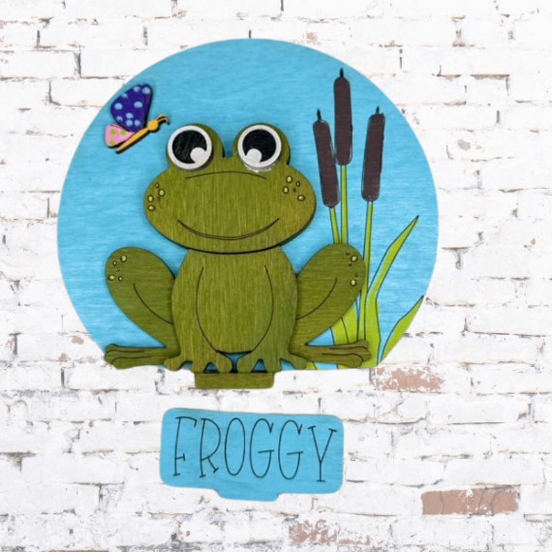 Frog Insert for Snow Globe DIY Interchangeable Decor Inserts - Wood ...
