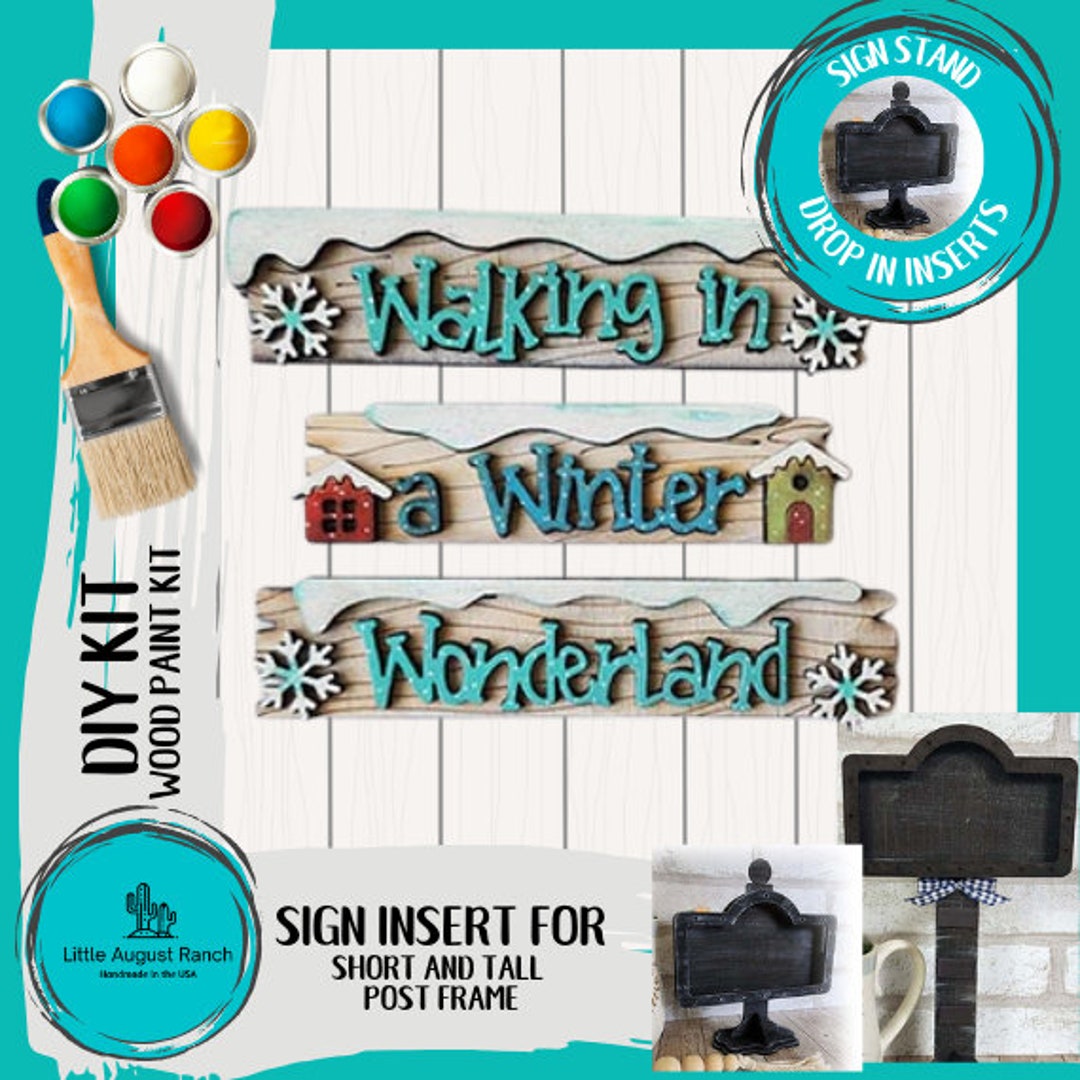 Walking in a Winter Wonderland DIY Wood Sign - Add on Street Signs ...