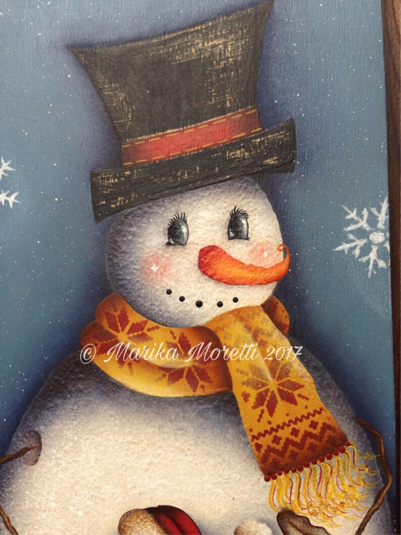 Country Painting Epattern - Winter Melody - Marika Moretti Designs - Etsy