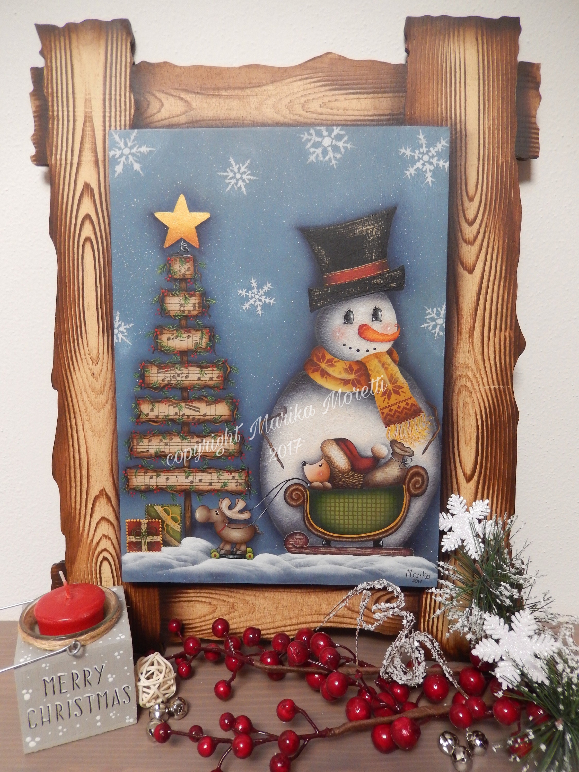 Country Painting Epattern - Winter Melody - Marika Moretti Designs - Etsy