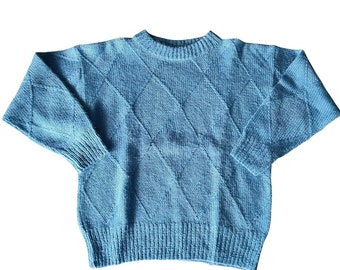 Diamond Pattern Sweater - Etsy